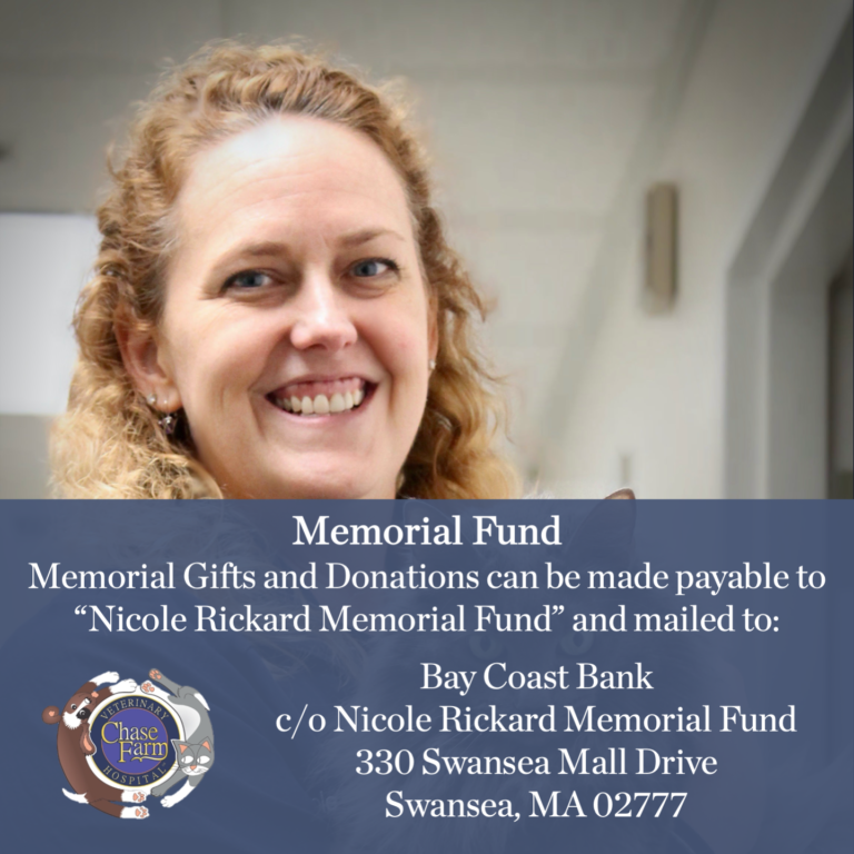 Dr. Rickard - Memorial - Chase Farm Veterinary Hospital